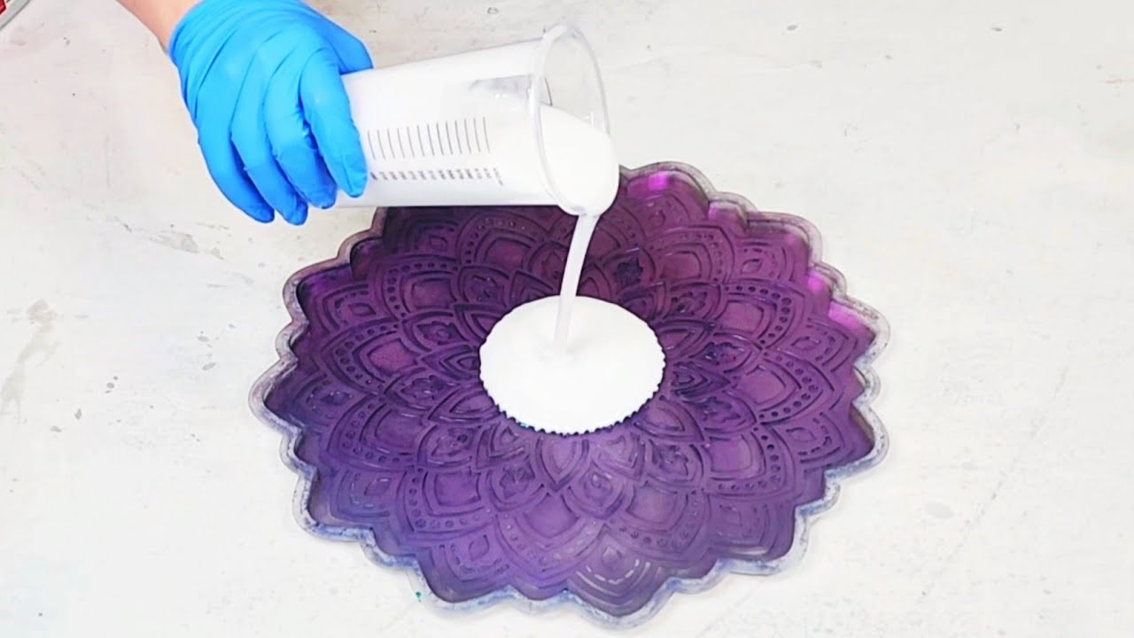 Mystic Mermaid Chameleon Mandala Resin Bowl