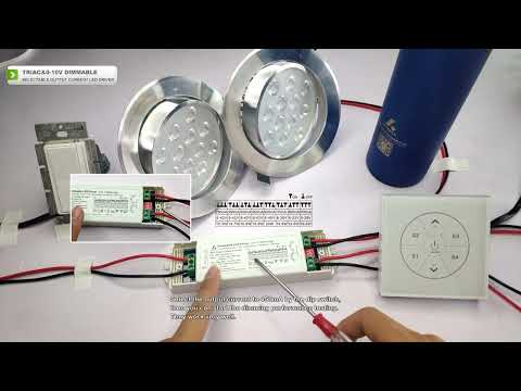 How to connect Triac & 0-10V Dimmable CC LED driver with dimmer and light strip?