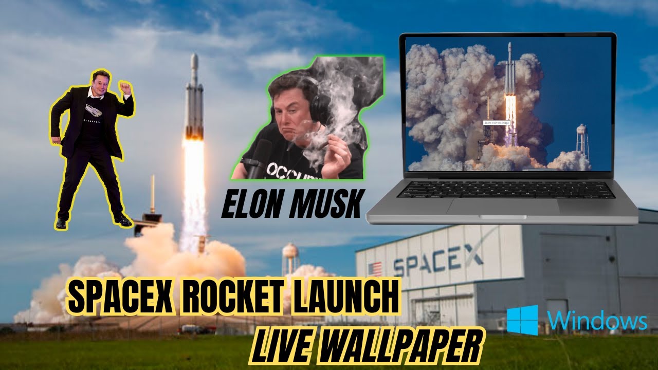 How to Set SpaceX Spaceship Live Wallpaper on Windows | 4K Rocket Launch