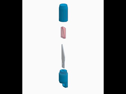 STL file X-ACTO Knife Blade Capsule 🔪 ・Template to download and 3D ...