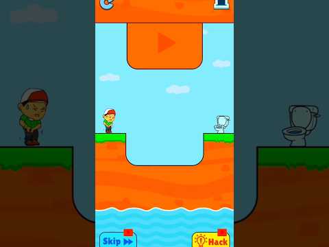 "Bathroom Break Challenge with the YouTube Logo! 🚽🤣"#youtube #shorts #games
