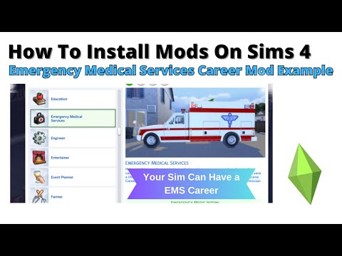 How To Install Emergency Medical Services Career Mod For Sims 4 | 2024
