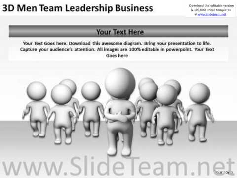 young business people team leadership powerpoint templates free download slides presentation infogra
