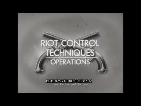 U.S. ARMY RIOT CONTROL TECHNIQUES OPERATIONS 1965 FORT BELVOIR TRAINING FILM TEAR GAS 82974