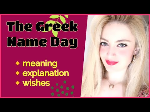What is the Greek Name day? Learn Greek with Zoi
