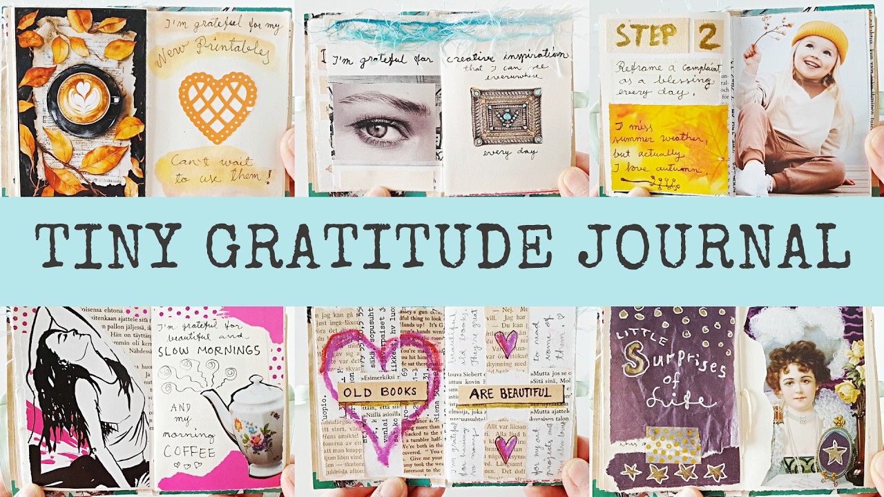Tiny GRATITUDE JOURNAL set up and flip through #gratitudejournal