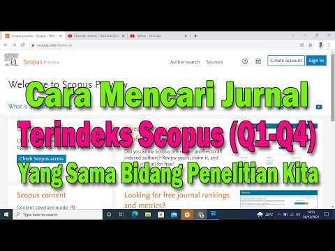 Cara Mencari Jurnal Terindeks Scopus (Q1-Q4) Sesuai Bidang Penelitian Kita