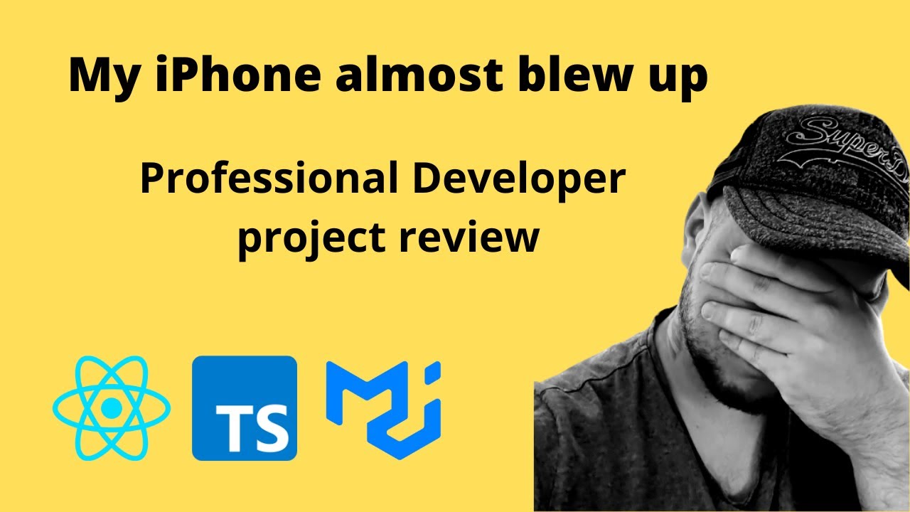 React, TypeScript, MUI - I love this stack! Professional Developer project review.