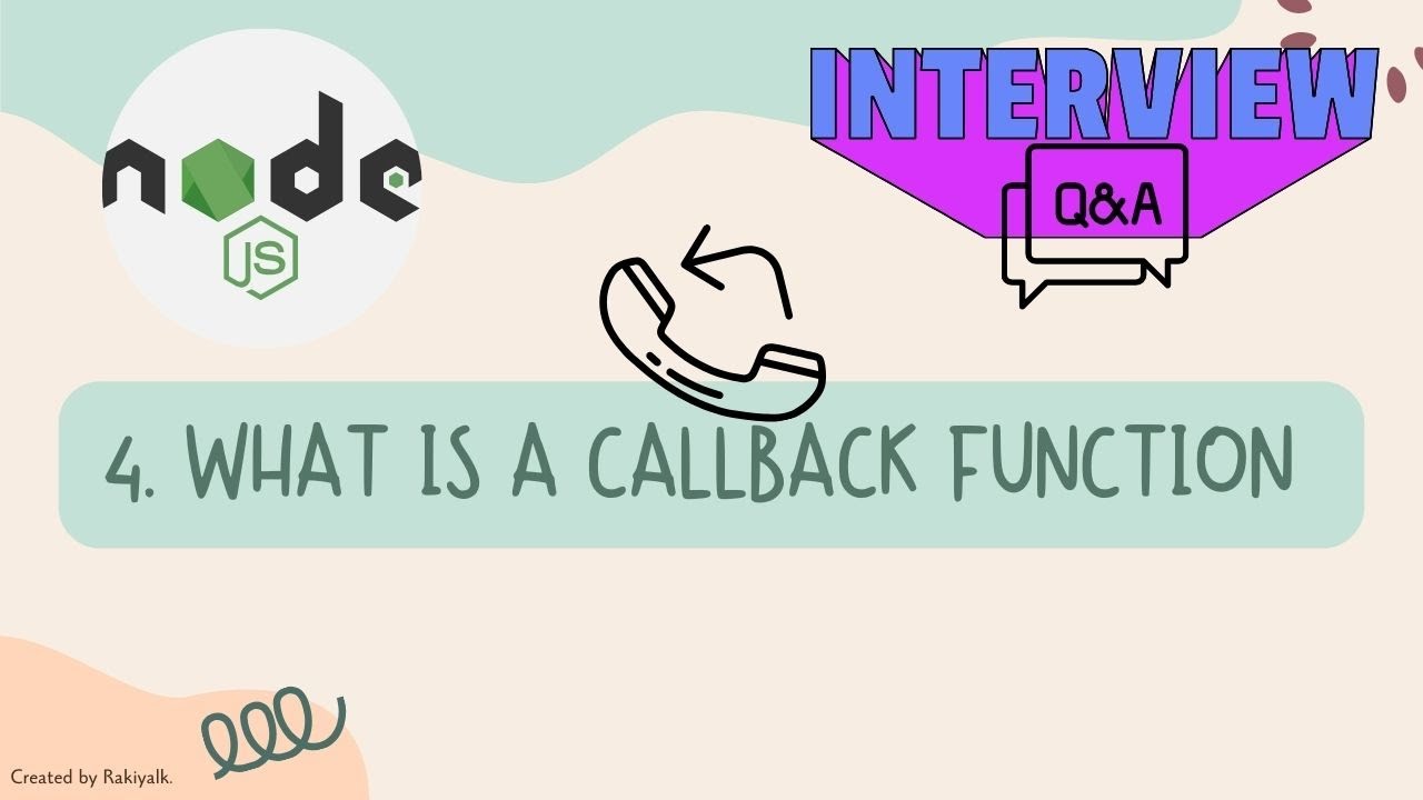 Node.js interview questions for beginners 2024 | Callback function | nodejs interview questions