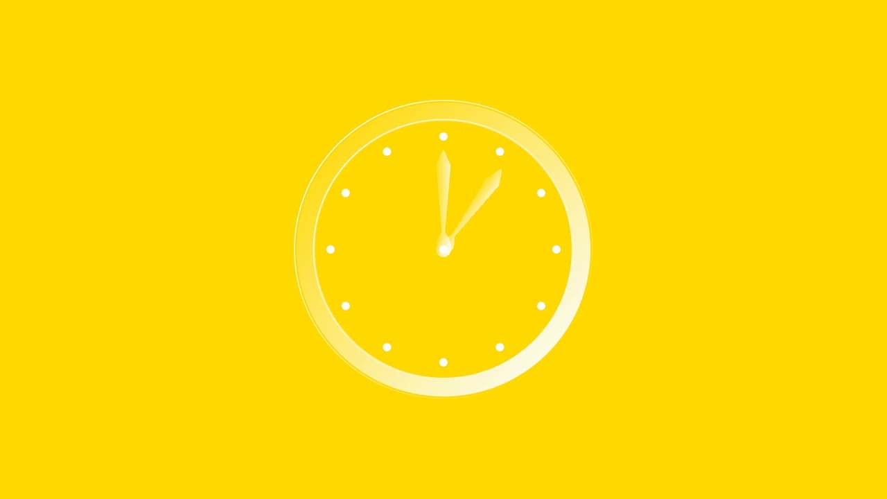 10 seconds countdown timer landscape light yellow screen