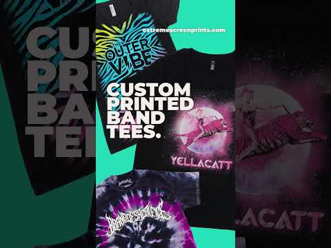The Best Custom Printed Band Merch for Tours