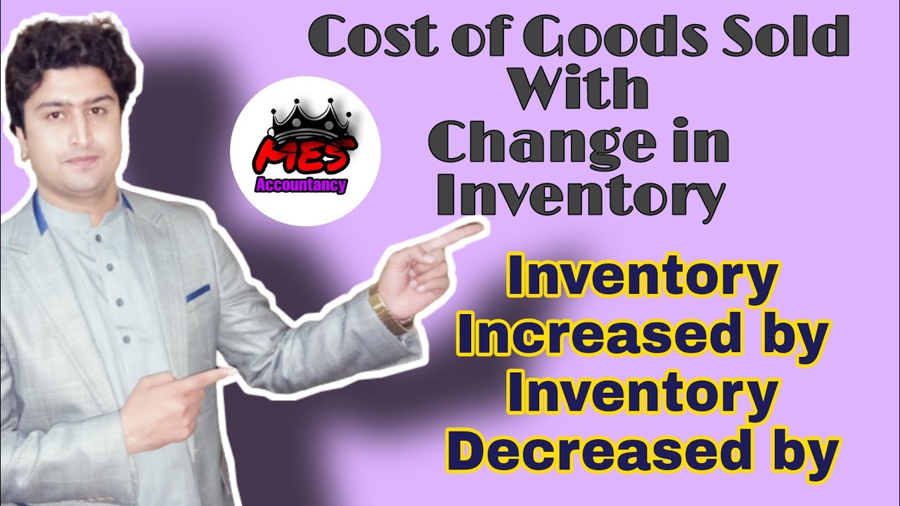 Change in Inventory | Cost of goods sold statement (COGS) with Inventory increased by & Decreased by