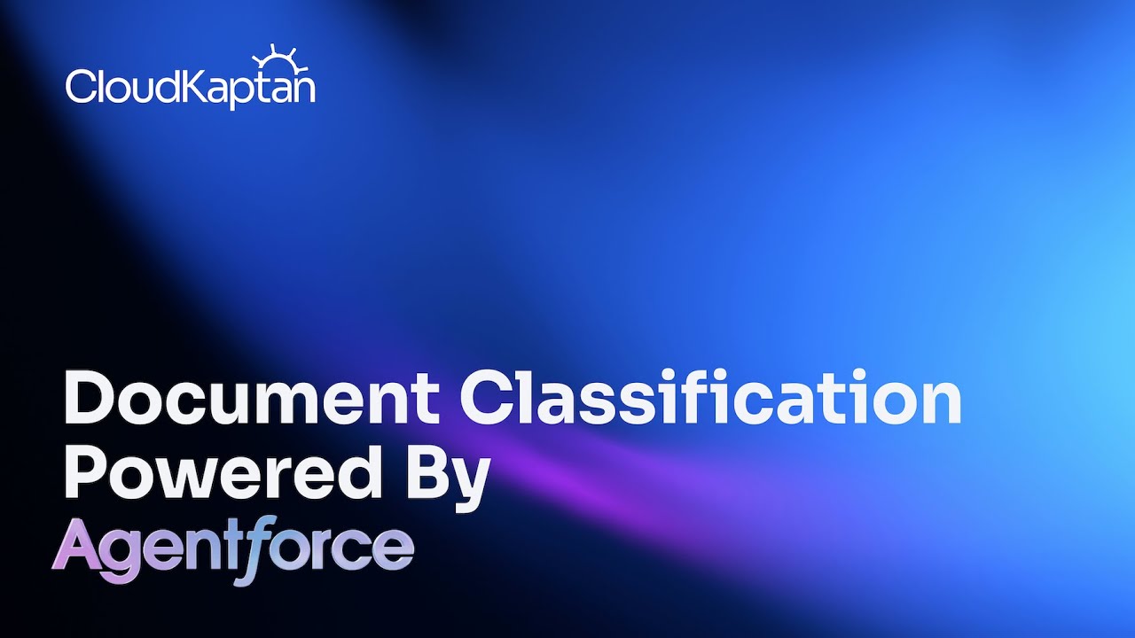 Document Classification | Automation with Agentforce