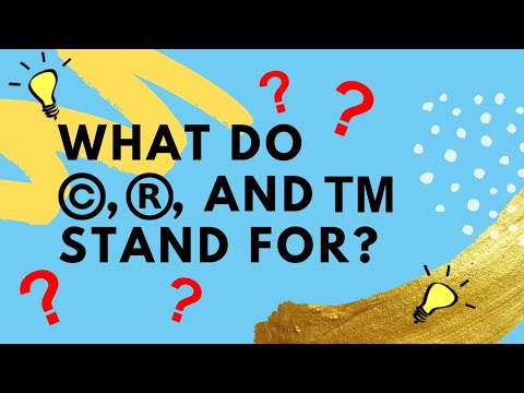 What do C, R, and TM stand for?
