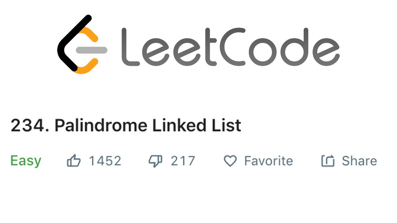 LeetCode Palindrome Linked List Solution Explained - Java