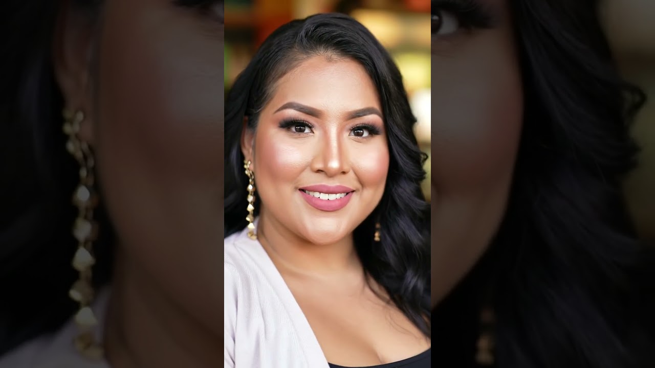 The beauty of a Mexican woman with her smile – BBW Cinematic Homage in AI Art