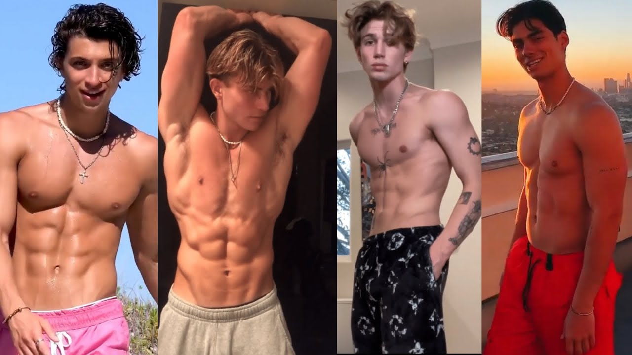 Compilation cute boys shirtless | young handsome 🔥❤️💯