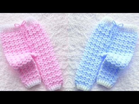 Cute Baby pants, trousers or leggings with MEASUREMENTS for NB to 24M CROCHET PATTERN