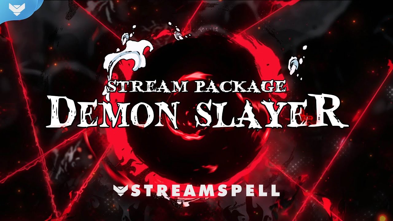 Demon Slayer Stream Overlay Package by StreamSpell