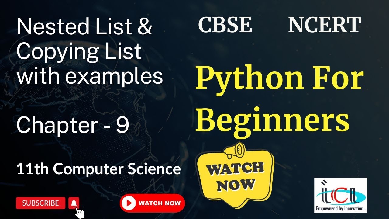 Python nested list and copying list #pythontutorialforbeginners #python3