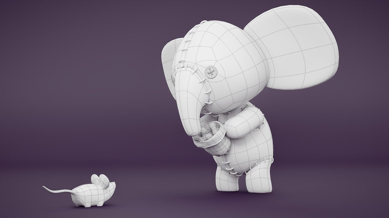 CGC Classic: Creating a Stuffed Elephant pt. 1 - Modeling (Blender 2.6)