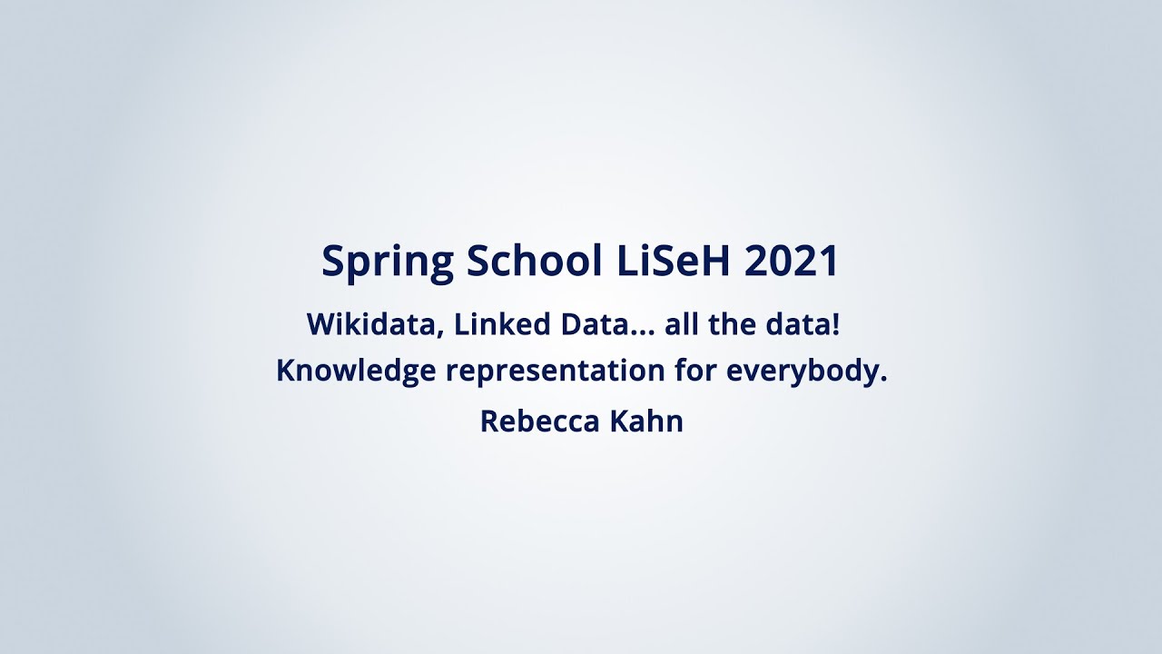 Wikidata, Linked Data… all the data! Knowledge representation for everybody