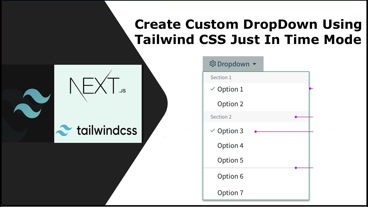 Create Custom Dropdown Component using Tailwind CSS