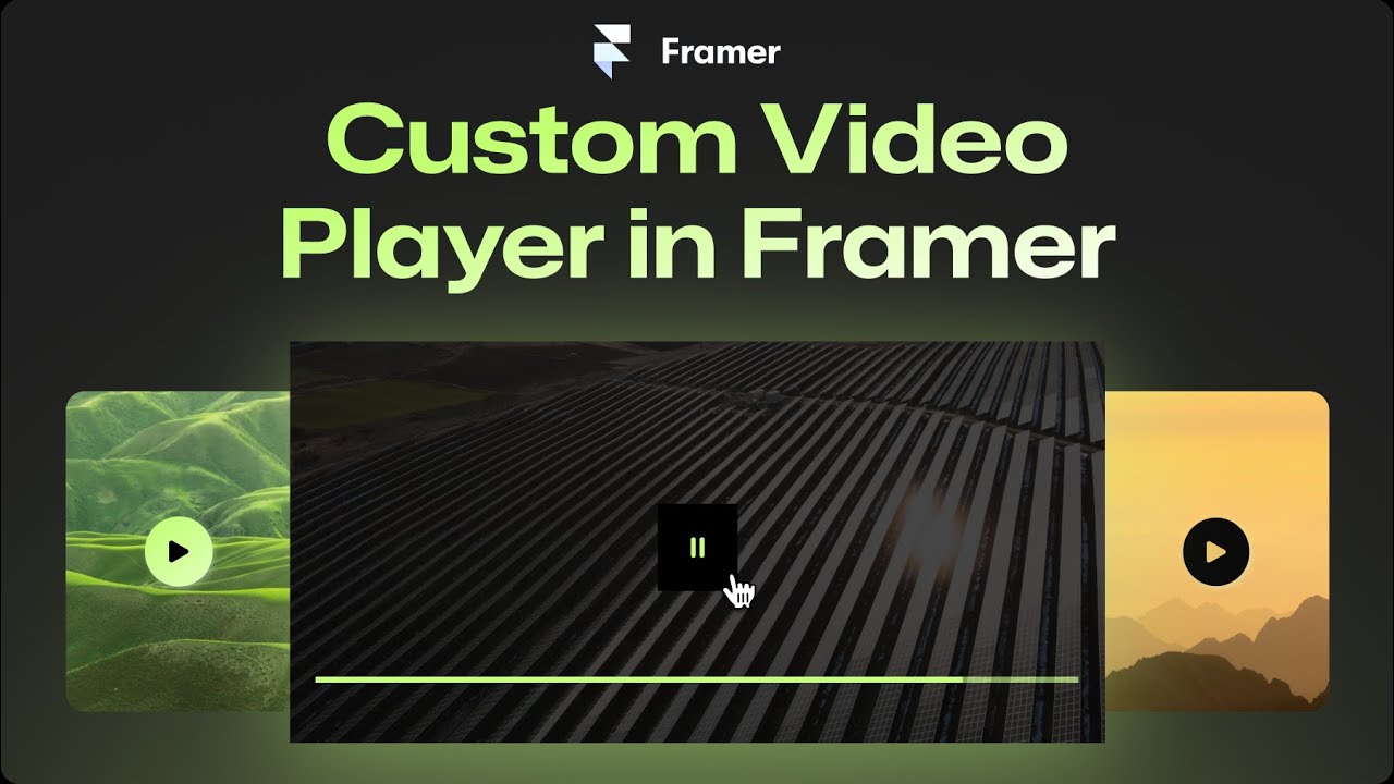 Custom Video Player in Framer (No-code tutorial)