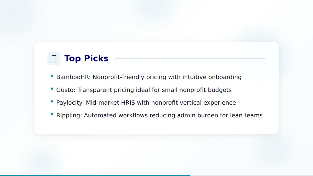 Best HR Software for Nonprofits & NGOs 2026