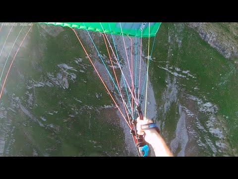 Speedflying the "Trench Line", Walenstadt, Switzerland
