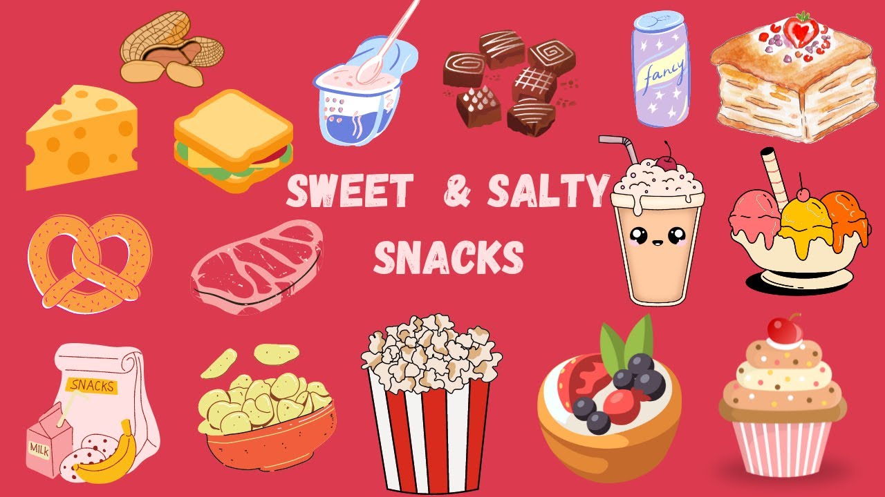 list of snacks with Pictures  | Types of Snacks | Snacks in English vocabulary words
