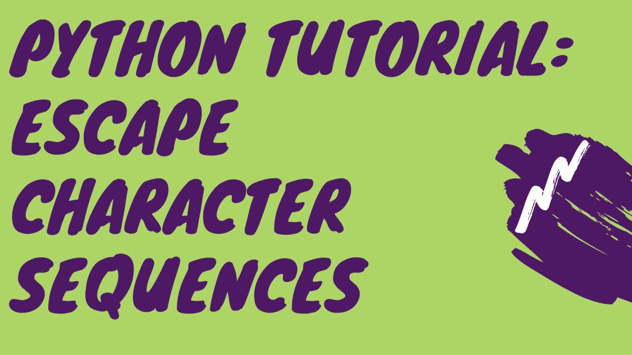 Python Tutorial: Strings - How to use Escape Character Sequences in python