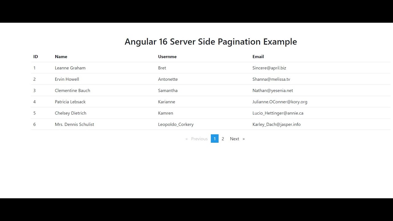 Angular 16 Server Side Pagination Example