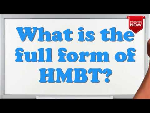 What is the full form of HMBT?