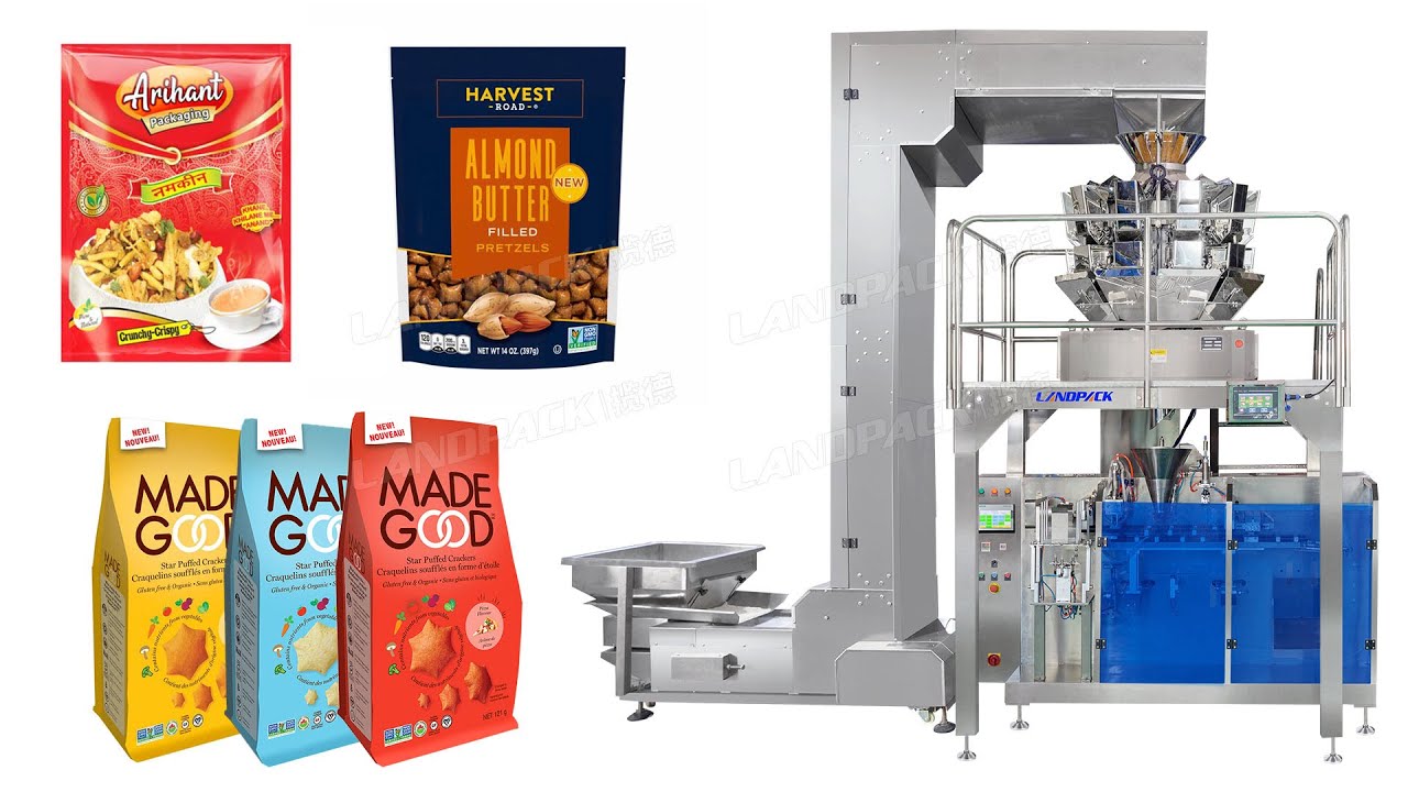 Automatic Horizontal Premade Pouch Granule Packing Machine with Multihead Weigher