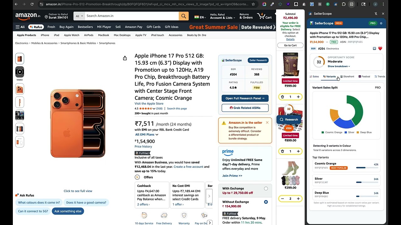 The Ultimate Product Research Tool for Indian Sellers | SellerScope India