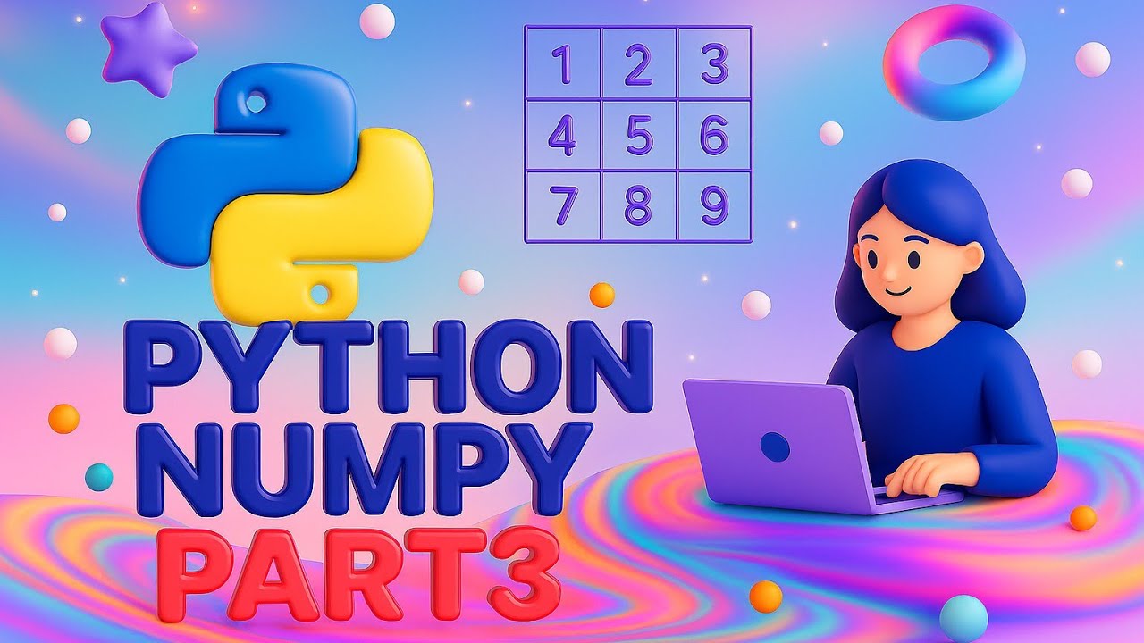 Working with Random Numbers part 3.#Python #NumPy #PythonProgramming #DataScience #MachineLearning