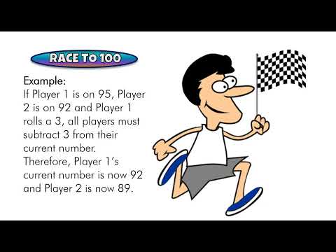 Add and Subtract Within 100 with RACE TO 100