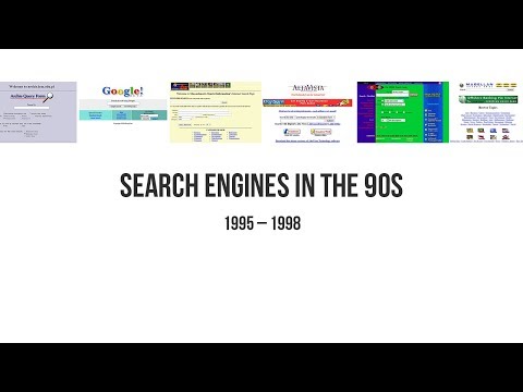 Search Engines in the 90s