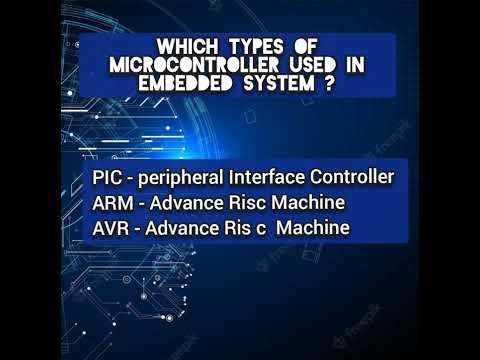 How Many Types Of Microcontroller Used In Embedded System ?