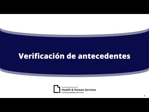 Background checks (RS8) - Spanish