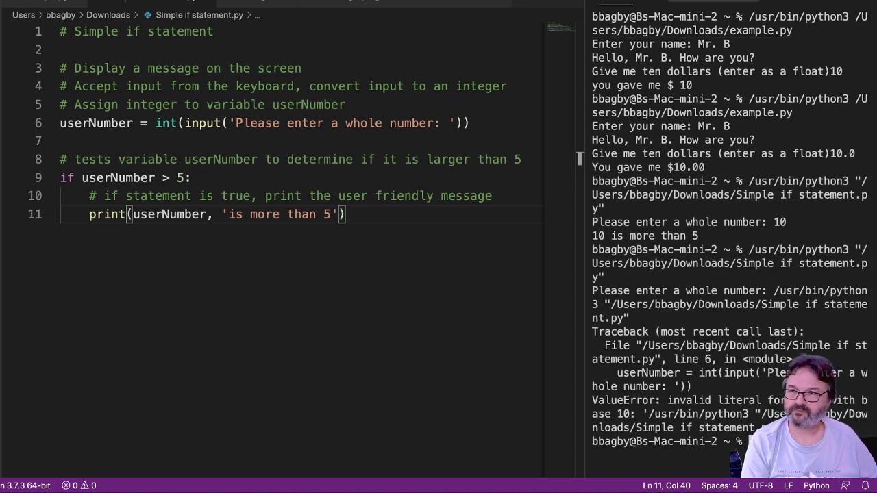 Simple If Statement Python