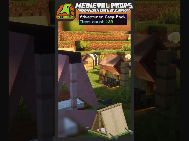 🏕️Adventurer Camp Pack [Over 100+ Models!] Minecraft Texture Pack