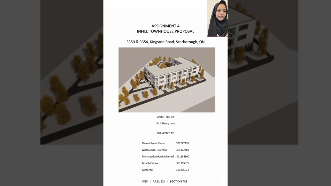 Infill Townhouse Proposal-Assignment 4