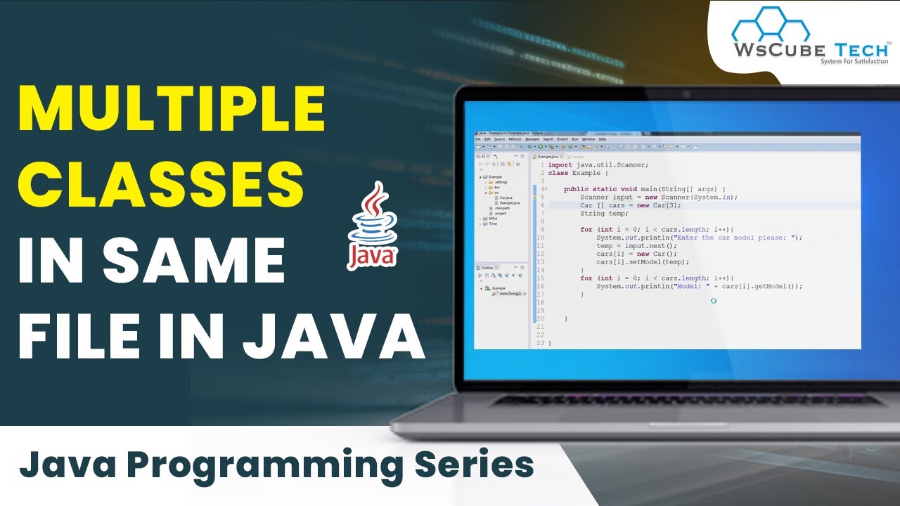 Java Multiple Classes in Same Files (Hindi) - Explained