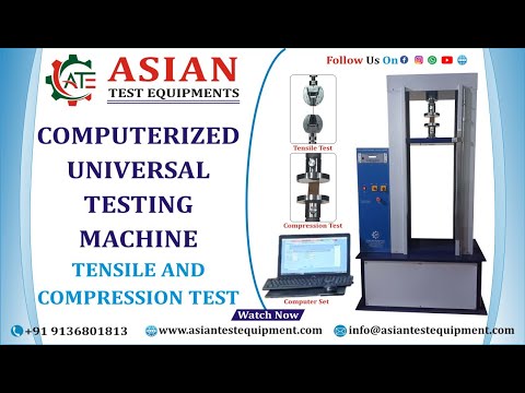 Computerized Universal Testing Machine - Computerized Tensile Testing ...