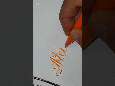How I Write Your Name - Mariana #brushpen #calligraphy #pentel #signpen #flourish #ohuhu #markerpad