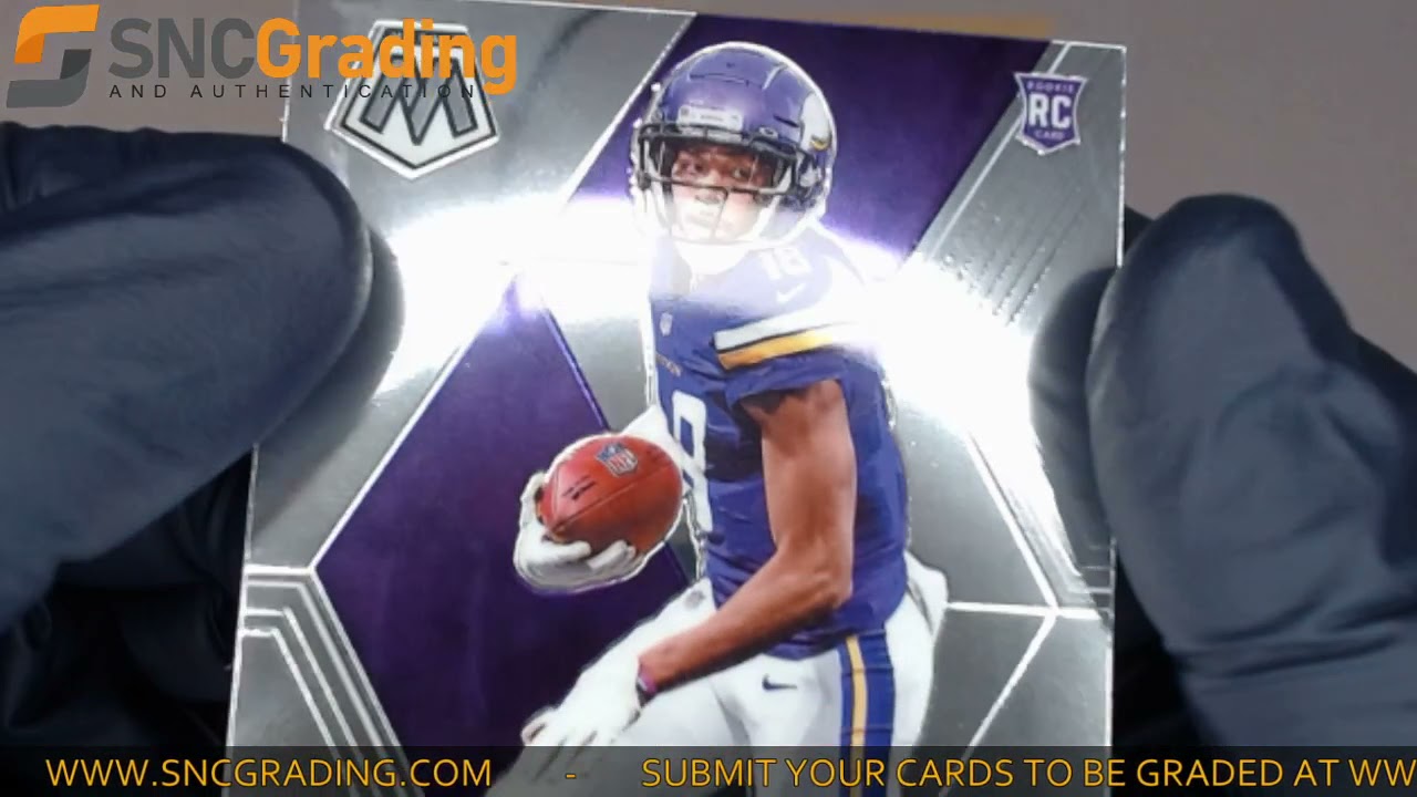 SNC Grading: 2020 Panini Mosaic Justin Jefferson #209 Rookie Card Review (1618556072558)