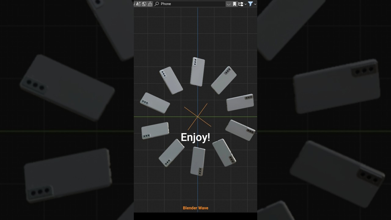 Smooth circular array animation in Blender #blender #blendertutorial #blendertips