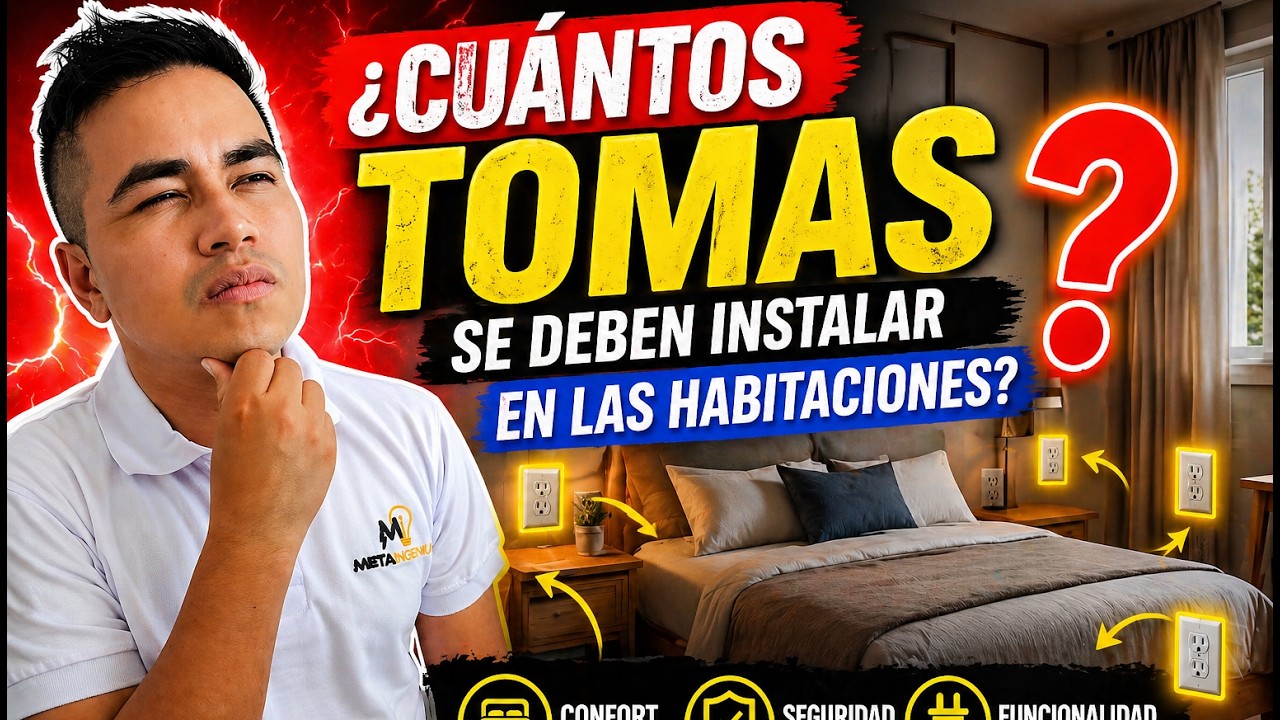 No instales tomas al azar: El método correcto para dormitorios (RETIE 2024)